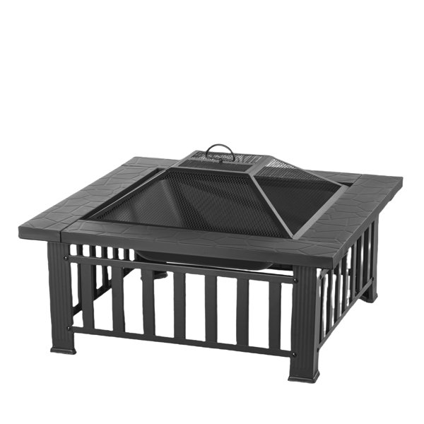outvue Econook 36 Inch Fire Pit, Square Outdoor Fire Pit Table With ... outvue Econook 36 Inch Fire Pit, Square Outdoor Fire Pit Table With ...